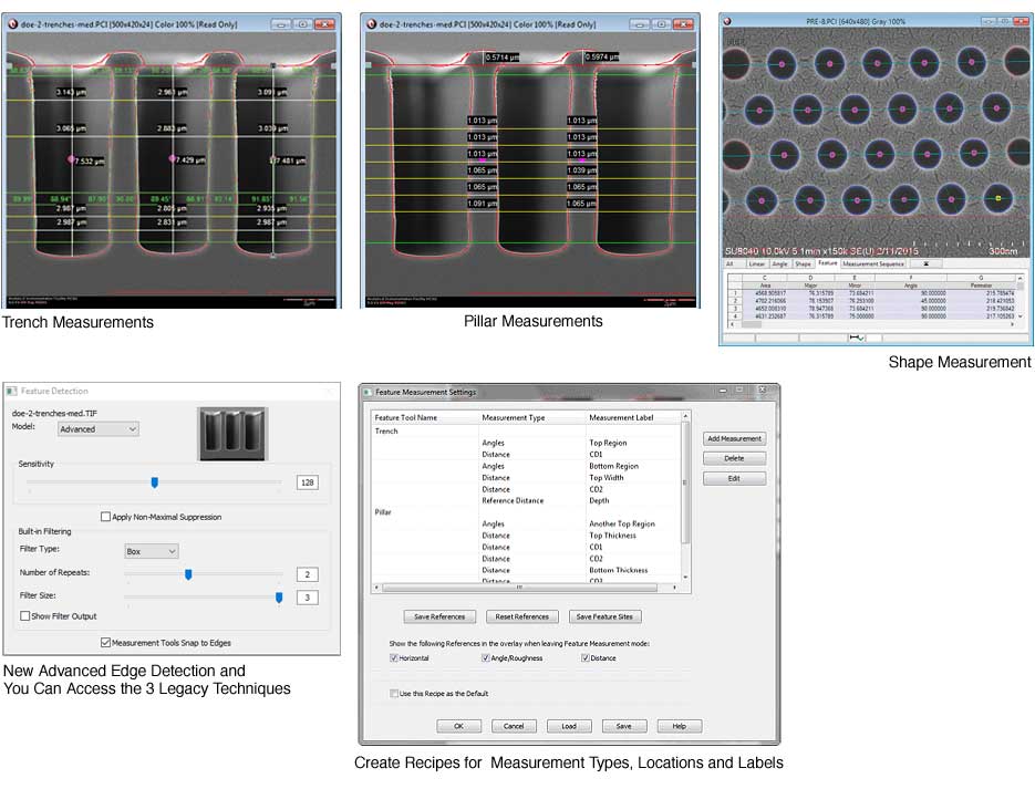 Automated Semiconductor Feature Measurement - Quartz PCI-AM